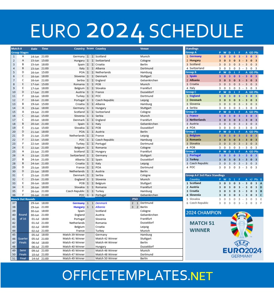 Euro 2024 Printable Schedule Astra edu pl
