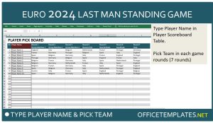Euro 2024 Last Man Standing Game » OFFICETEMPLATES.NET