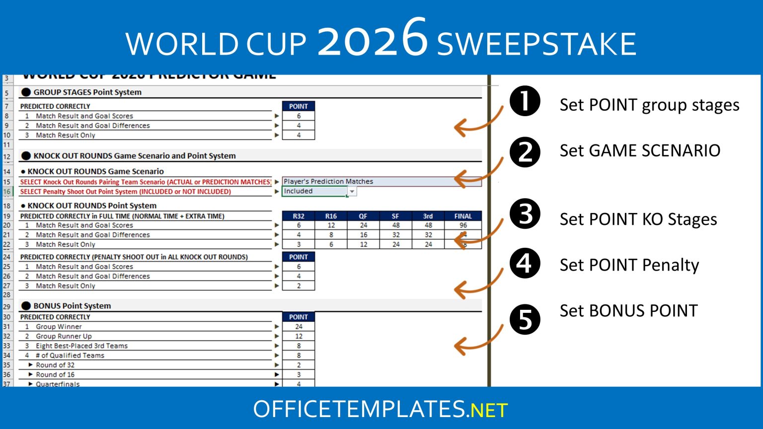 FIFA World Cup 2026 Predictor Game | Sweepstake » OFFICETEMPLATES.NET
